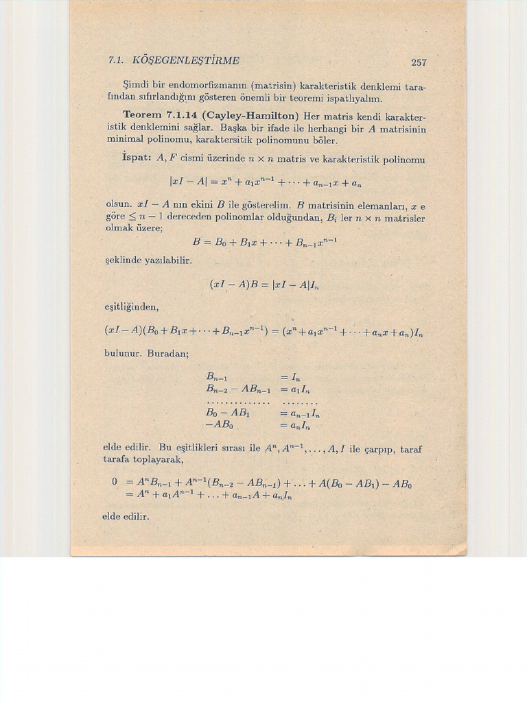 Hamilton Teoremi | PDF