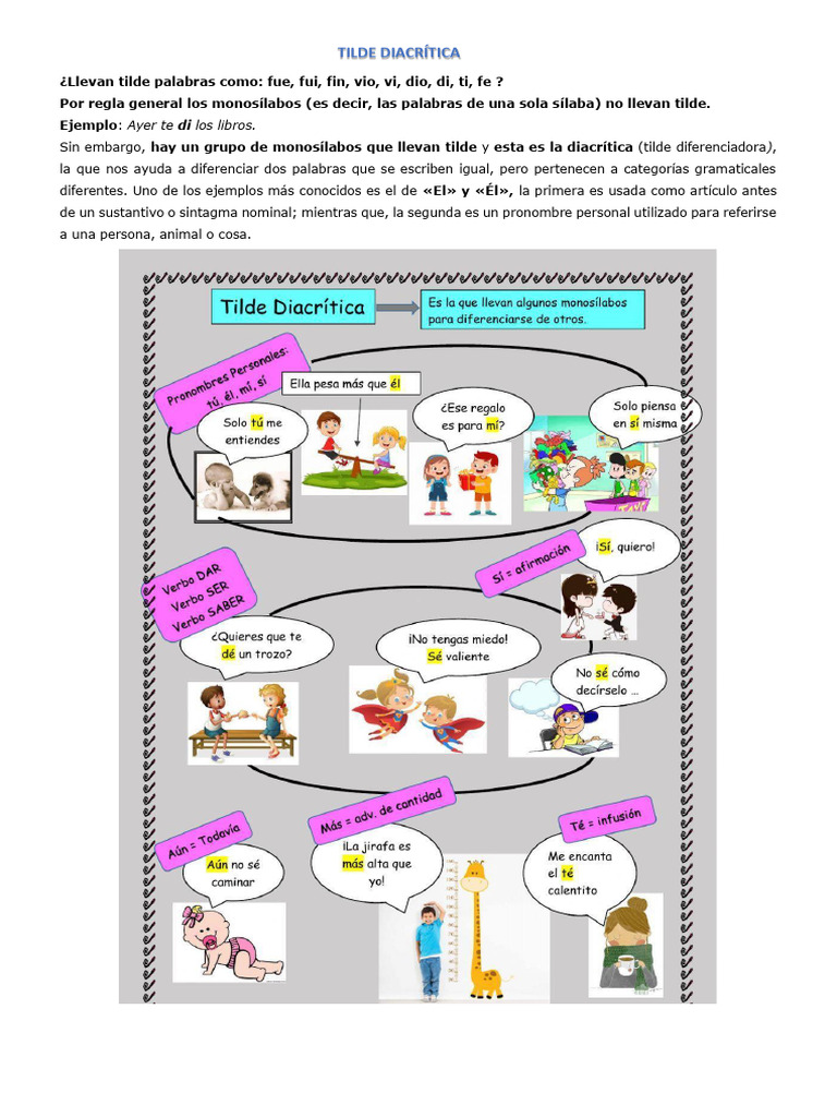 Tilde Diacrítica Nuevo | PDF