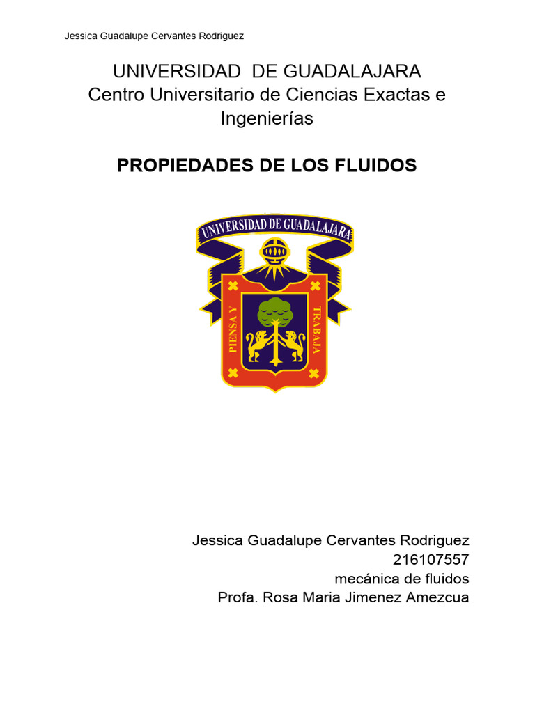 Ensayo Propiedades de Los Fluidos | PDF | Fluido | Líquidos
