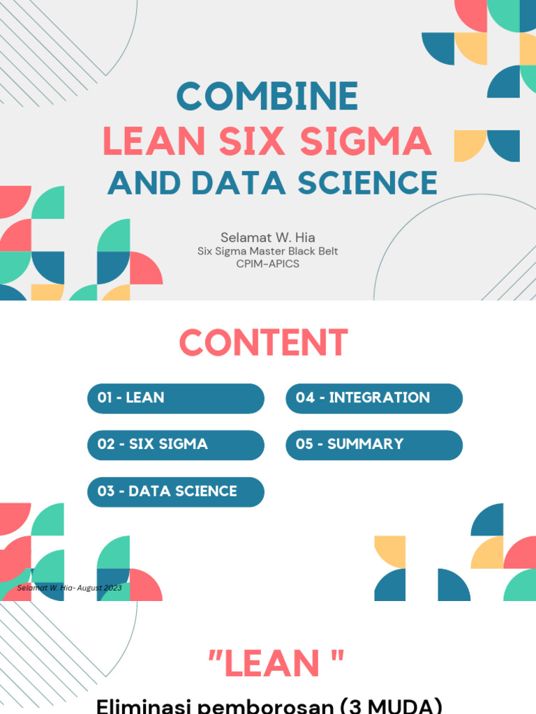 Lean Six Sigma & Data Science Integration | PDF | Six Sigma | Analysis