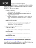 Job Application Letter Internal Vacancy Sample | PDF | Résumé | Employment