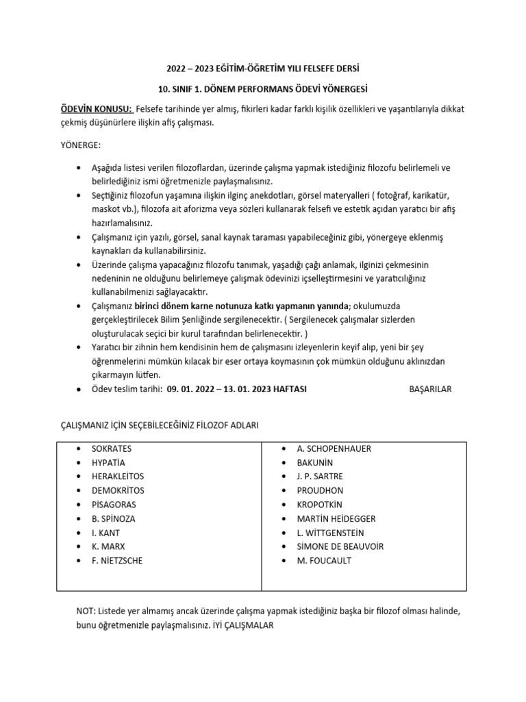 Odev Siradisi Filozoflar Odevi | PDF