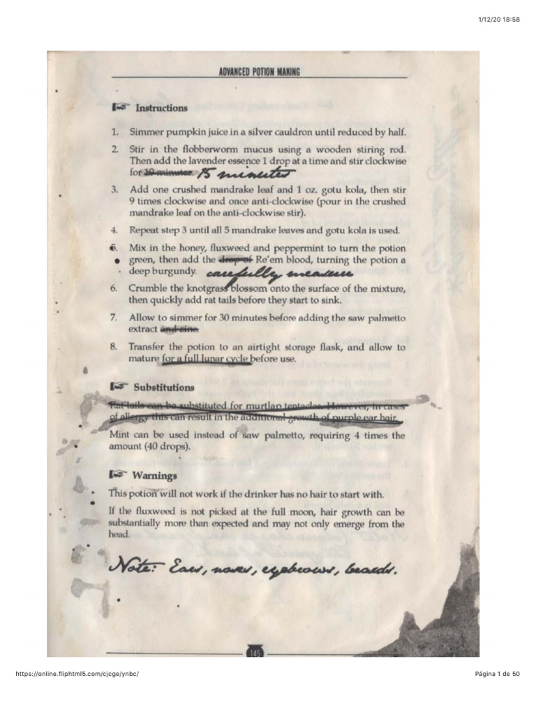 Advanced Potion Making Part 4 | PDF