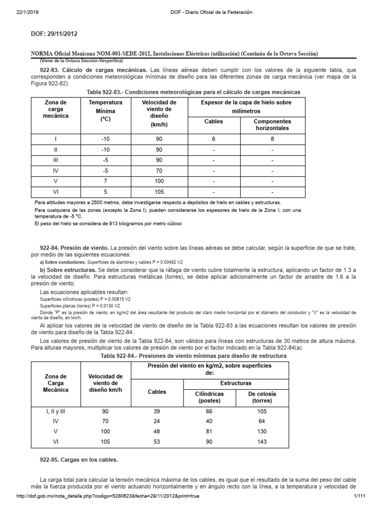 9-NOM-001-SEDE-2012 - Instalaciones Electricas - 9na Parte | PDF ...