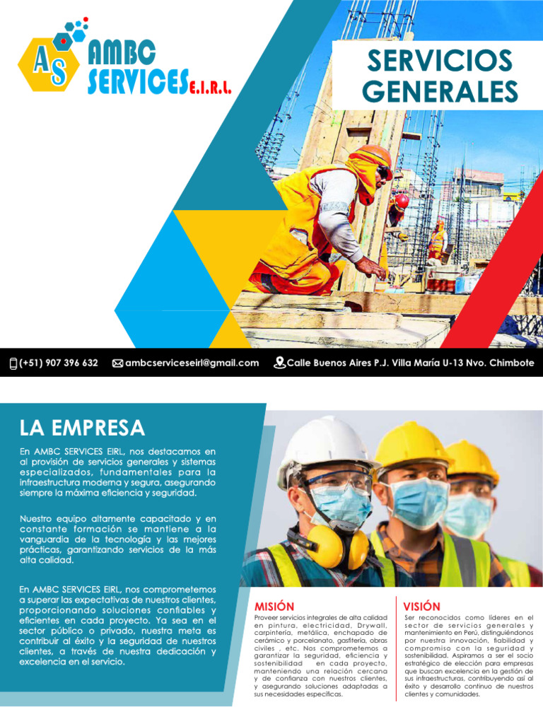 Brochure Ambc Servicios Generales | PDF | Business