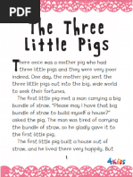 The Three Little Pigs Play Script | PDF