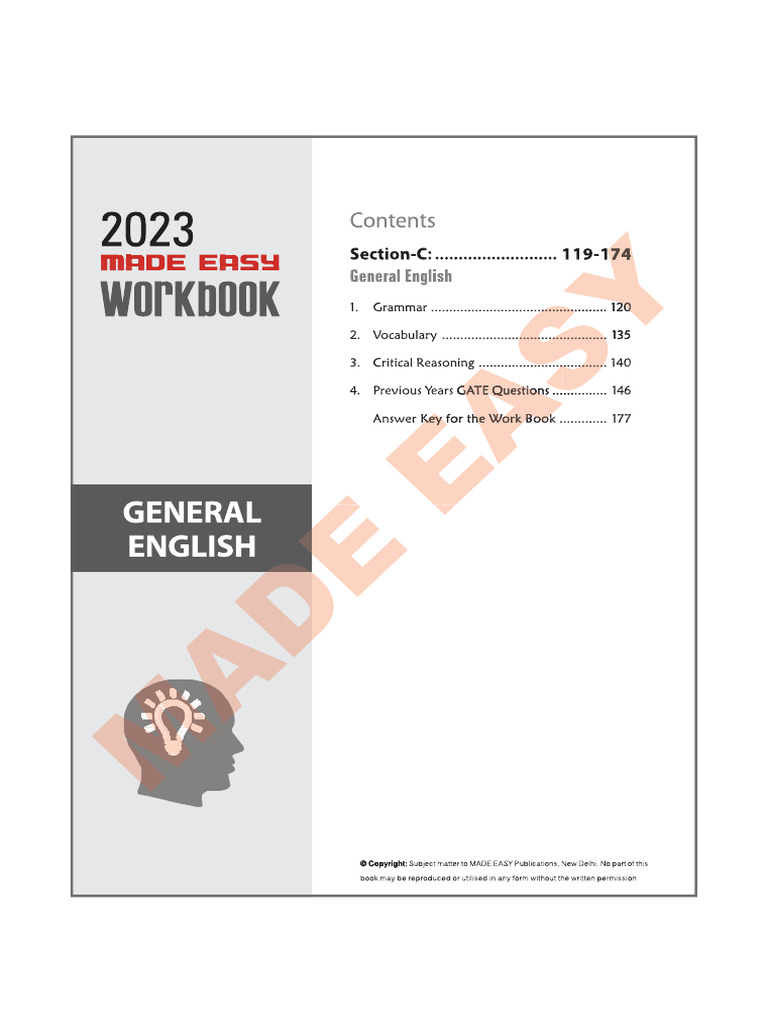 English Workbook 2023 | PDF