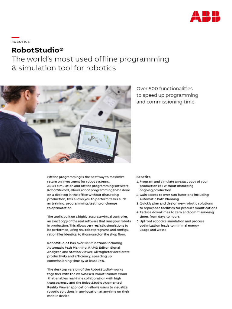 Datasheet RobotStudio 2022-11 | PDF