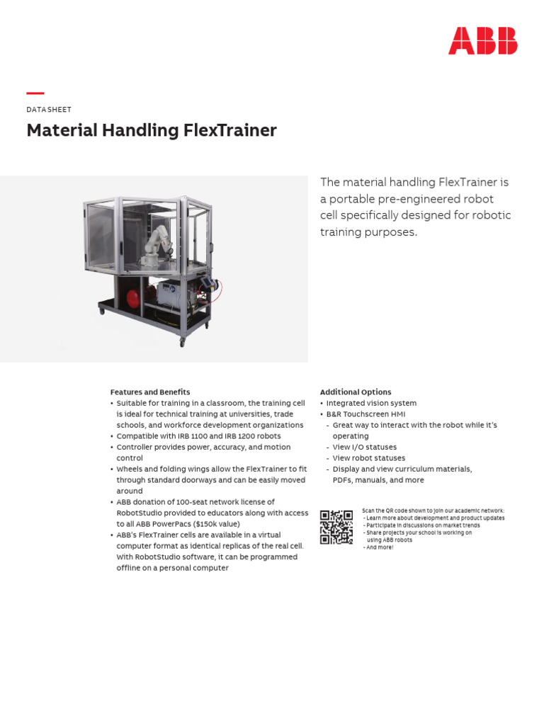 ABB Material Handling FlexTrainer DataSheet | PDF | Computing ...