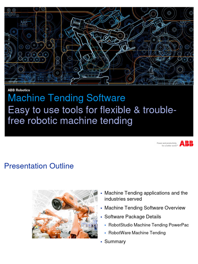 ABB Robotics Machine Tending Software1 | PDF | Programming | Computer Program