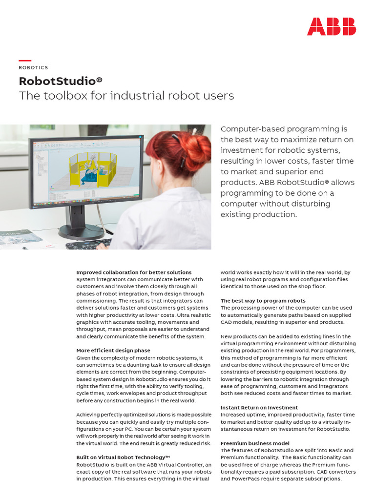 Robot Studio | PDF | Computer Aided Design | 3 D Computer Graphics