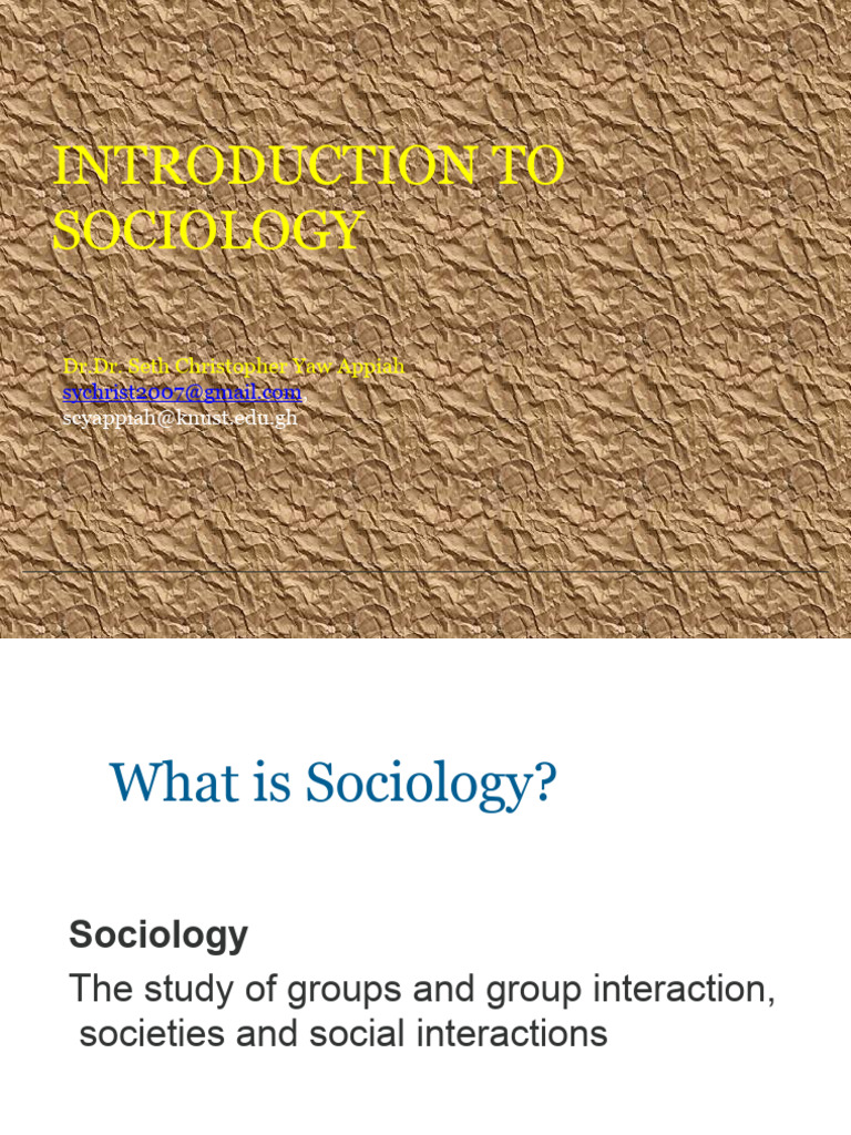 Introduction To Sociology | PDF | Sociology | Positivism