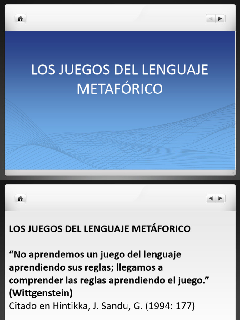 Juegos Mestaforicos | PDF | Metáfora | Experiencia