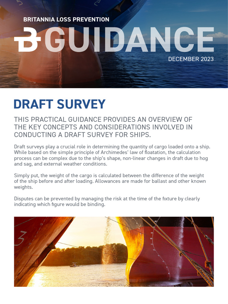 Draft Survey Practical Guidance | PDF | Technology & Engineering