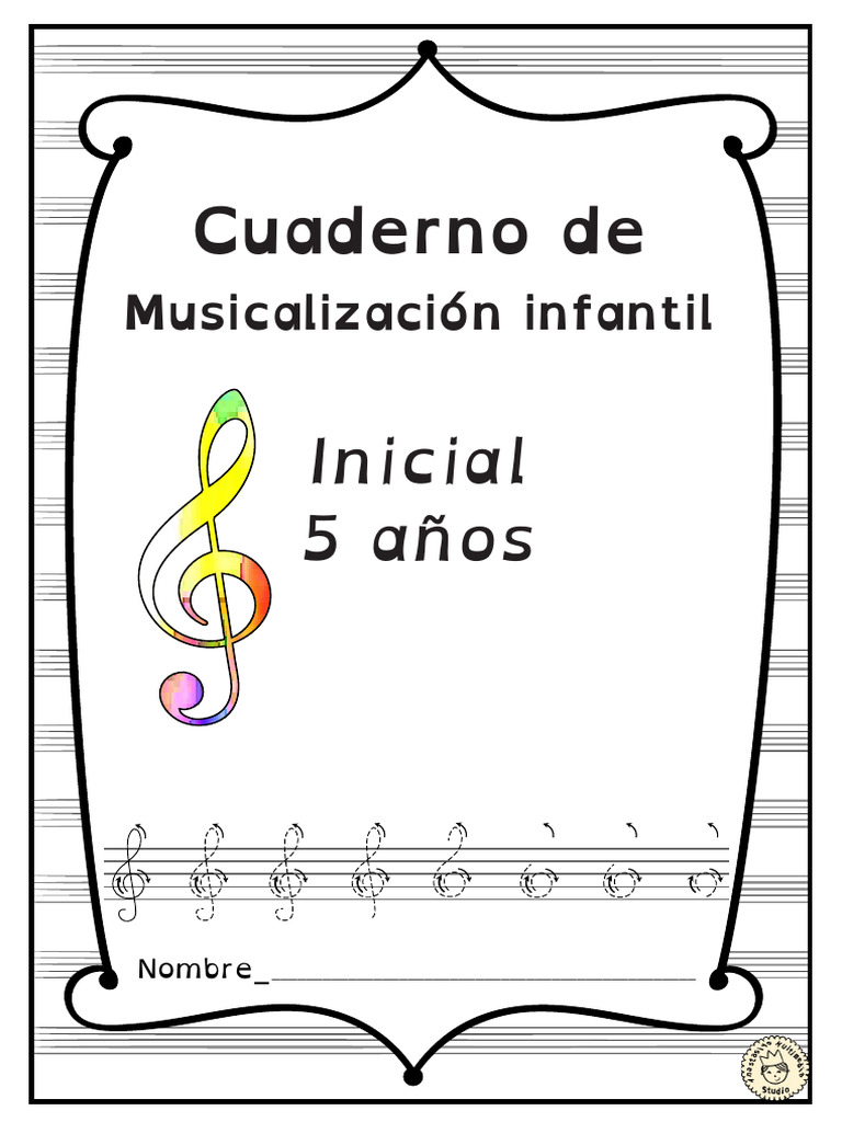 Cuaderno de Música 5 Años Terminado | PDF | Escala (música) | Clave
