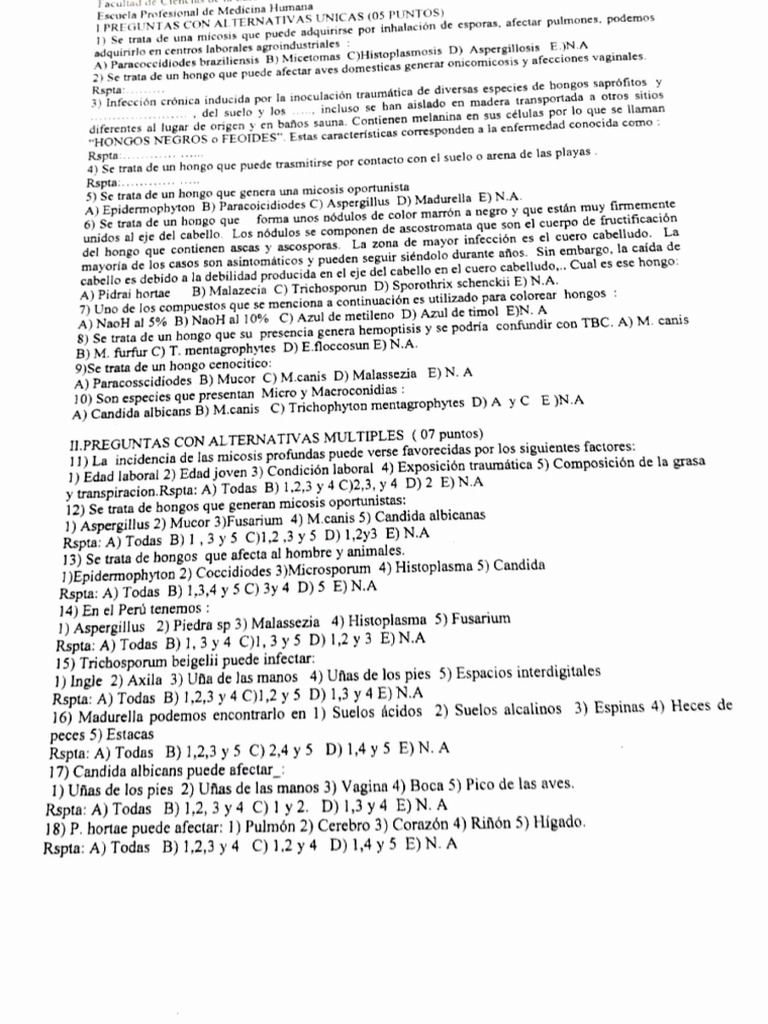 Examenes Micro | PDF | Las bacterias | Bacterias Gram-negativo