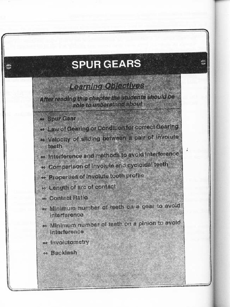 Spur Gears | PDF