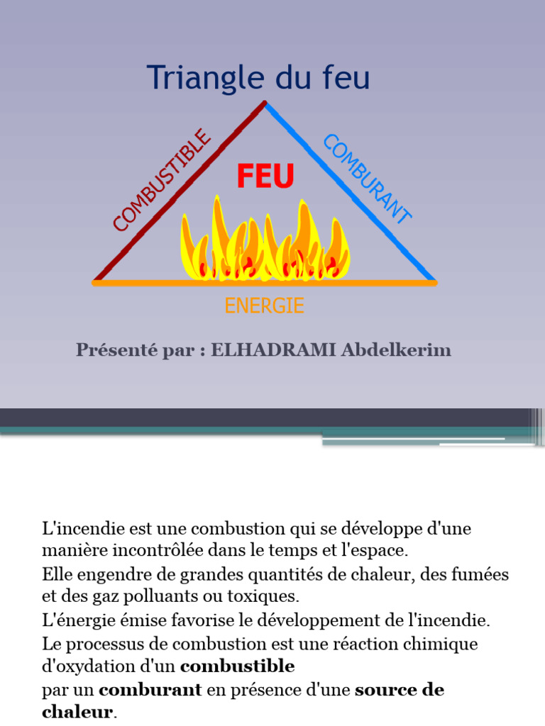 Triangle Du Feu | PDF | La combustion | Combustible