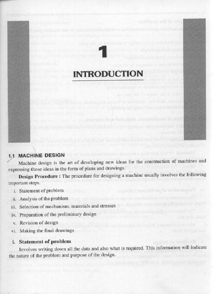 36. Introduction to Design of Machine Elements | PDF