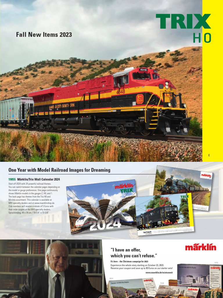 EN Trix H0 Henh2023 Online | PDF | Locomotives | Manufactured Goods