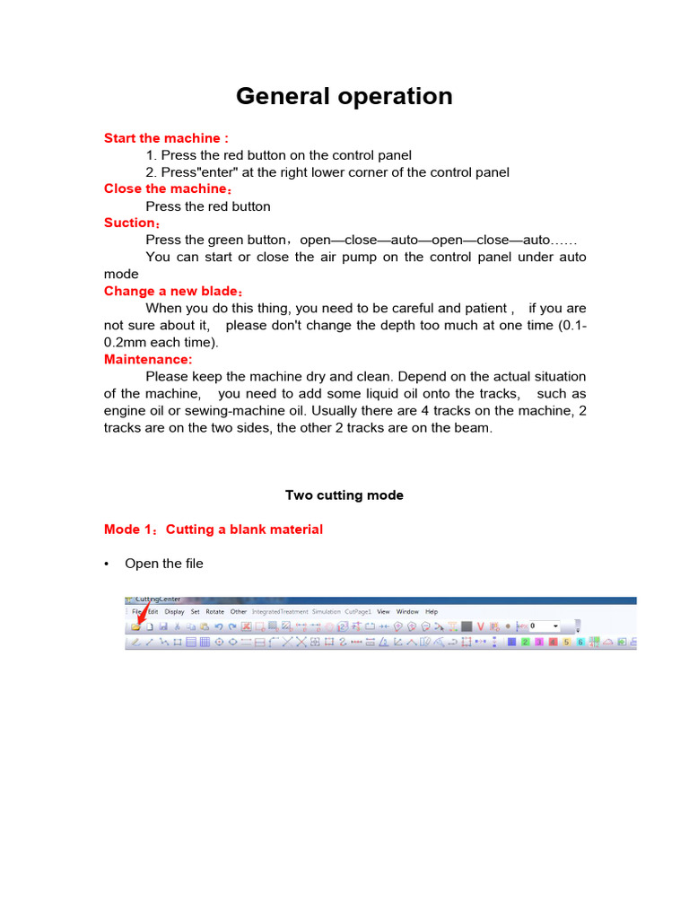 Machine Operation Guide | PDF | Manufactured Goods | Equipment