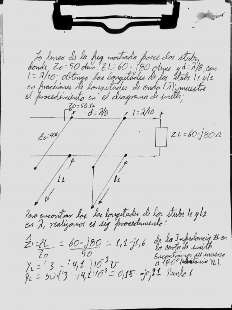 Ejercicio 1 Carta de Smith | PDF