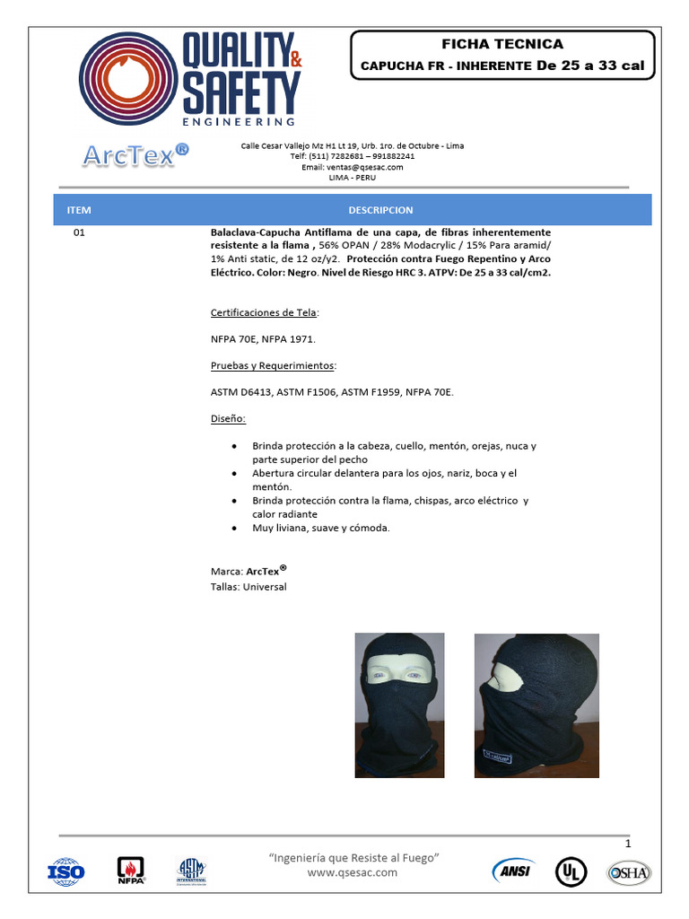 FT Balaclava 25 Cal | PDF