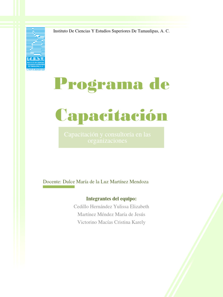 Programa de Capacitación | PDF | Gestión de recursos humanos | Business