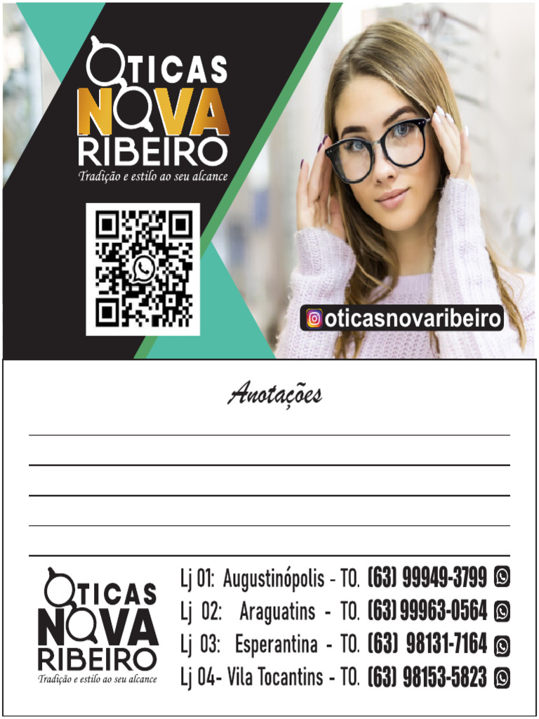 Nova Otica Ribeiro CARTAO | PDF Nova Otica Ribeiro CARTAO | PDF