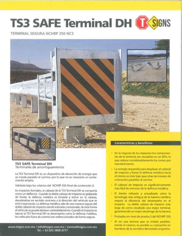 TS3 SAFE TERMINAL DH - Ficha Tecnica | PDF