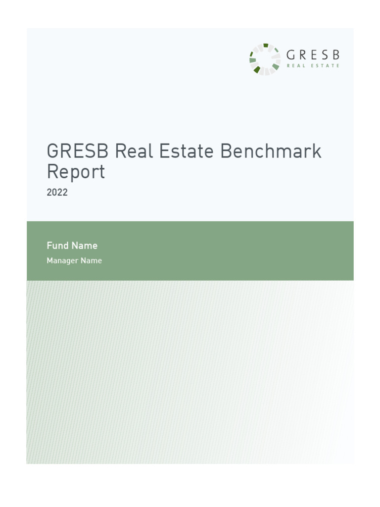 2022 GRESB Real Estate Dummy Report | PDF | Benchmarking | Economies