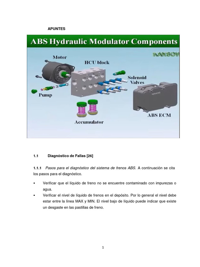 Diagnostico ABS | PDF | Sistema de freno antibloqueo | Conector eléctrico