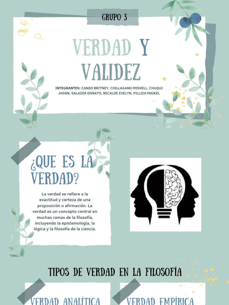 Verdad y Validez | PDF | Filosofía