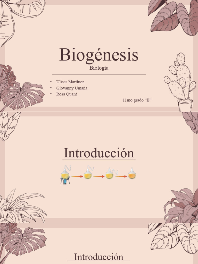 Teoría de la Biogénesis en Biología | PDF | Naturaleza | Science