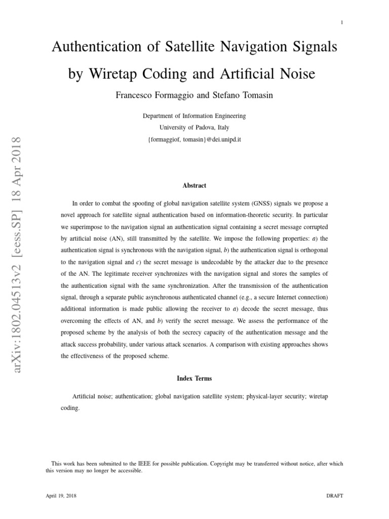 Anti Spoofing Time Gnss Pdf