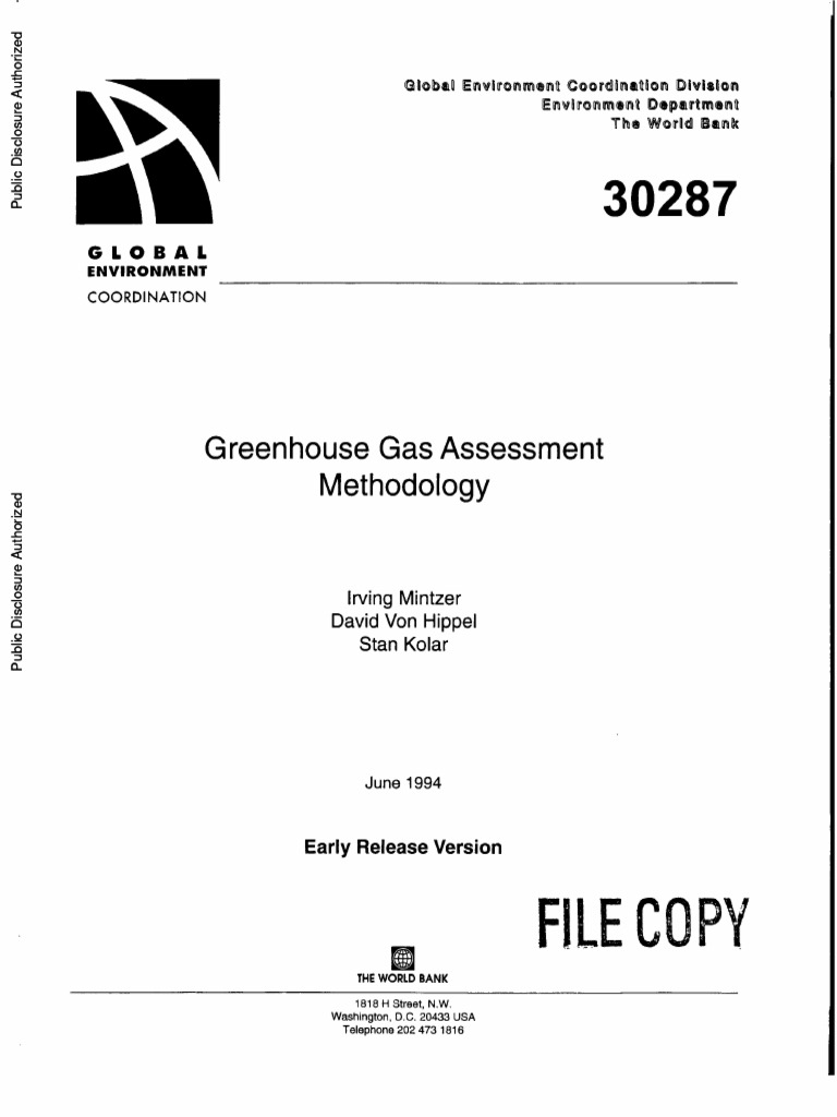 Greenhouse Gas Assessment Methodology | PDF | Greenhouse Gas | Climate ...