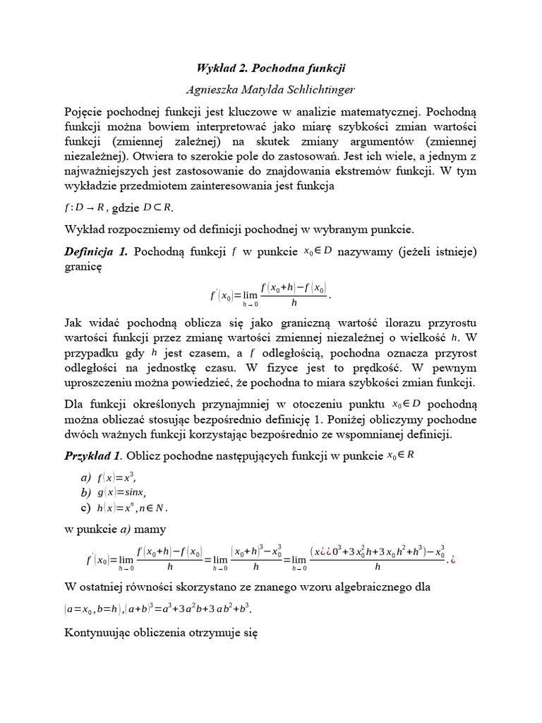 Pochodne | PDF