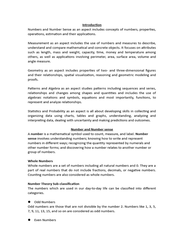 Numbers And Num Pdf Numbers Ratio