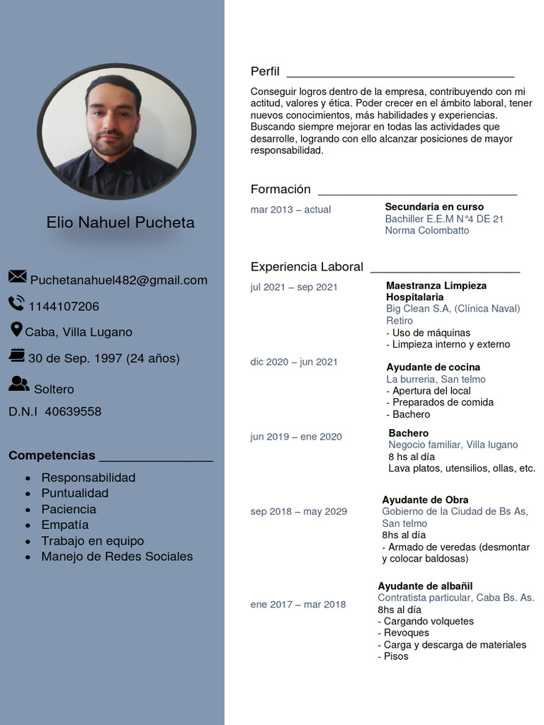 CV Nahuel Pucheta | PDF