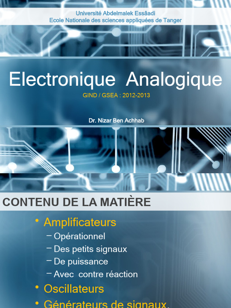 ampli-op | PDF | Amplificateur opérationnel | Amplificateur électronique
