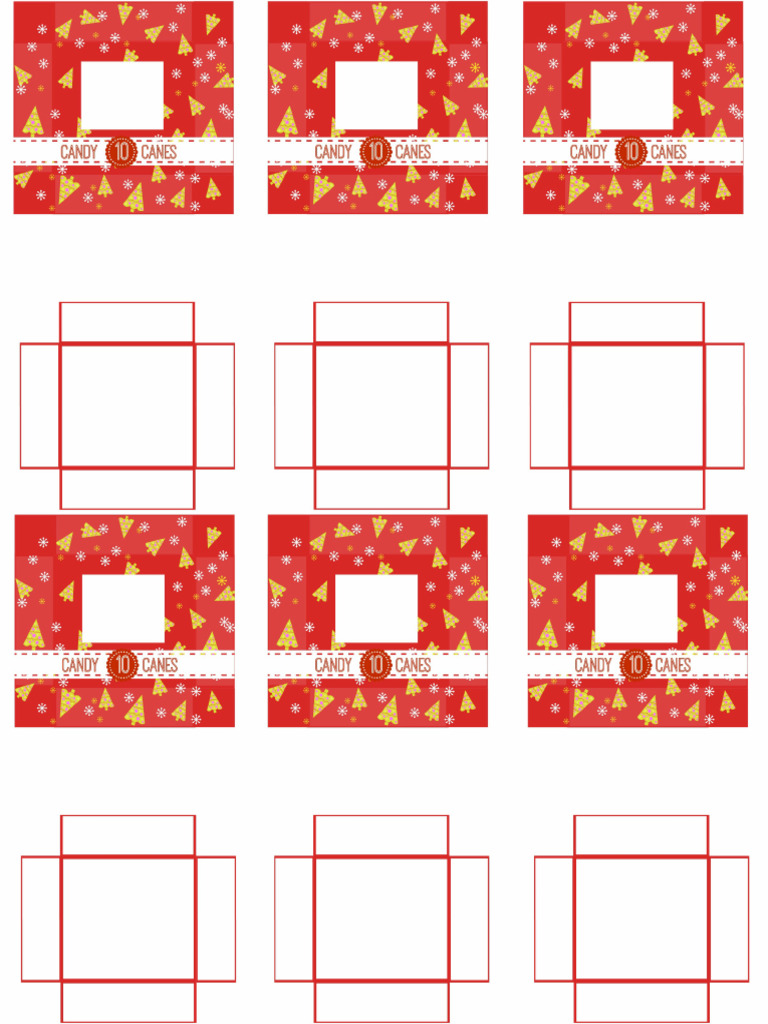 Candy Cane Box Printables 1 | PDF