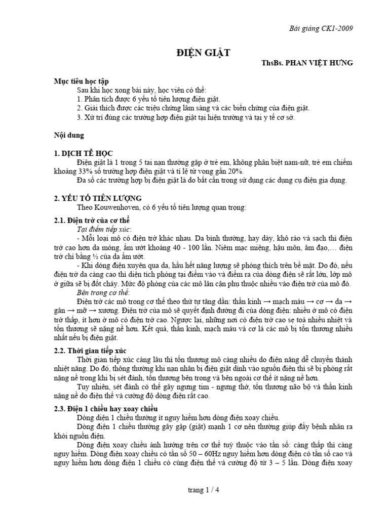 Dien Giat - CK1 | PDF
