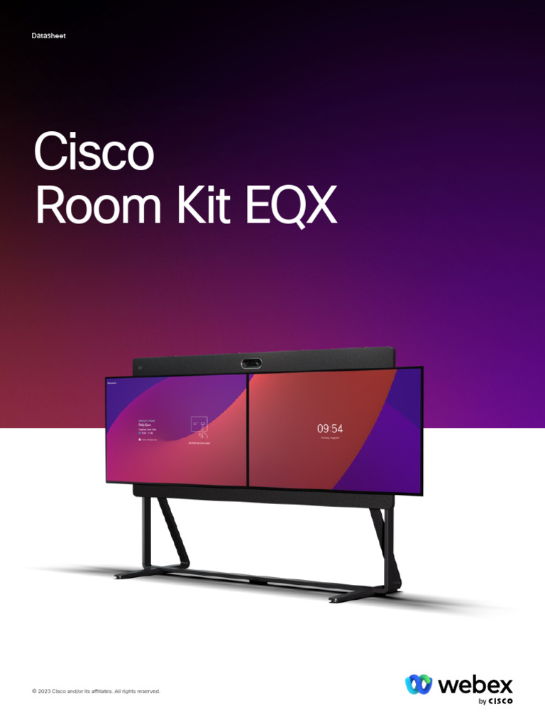 Cisco Kit EQX | PDF | Hdmi | Digital Audio