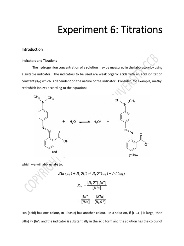 Titration Techniques and pH Measurement | PDF | Ph | Acid