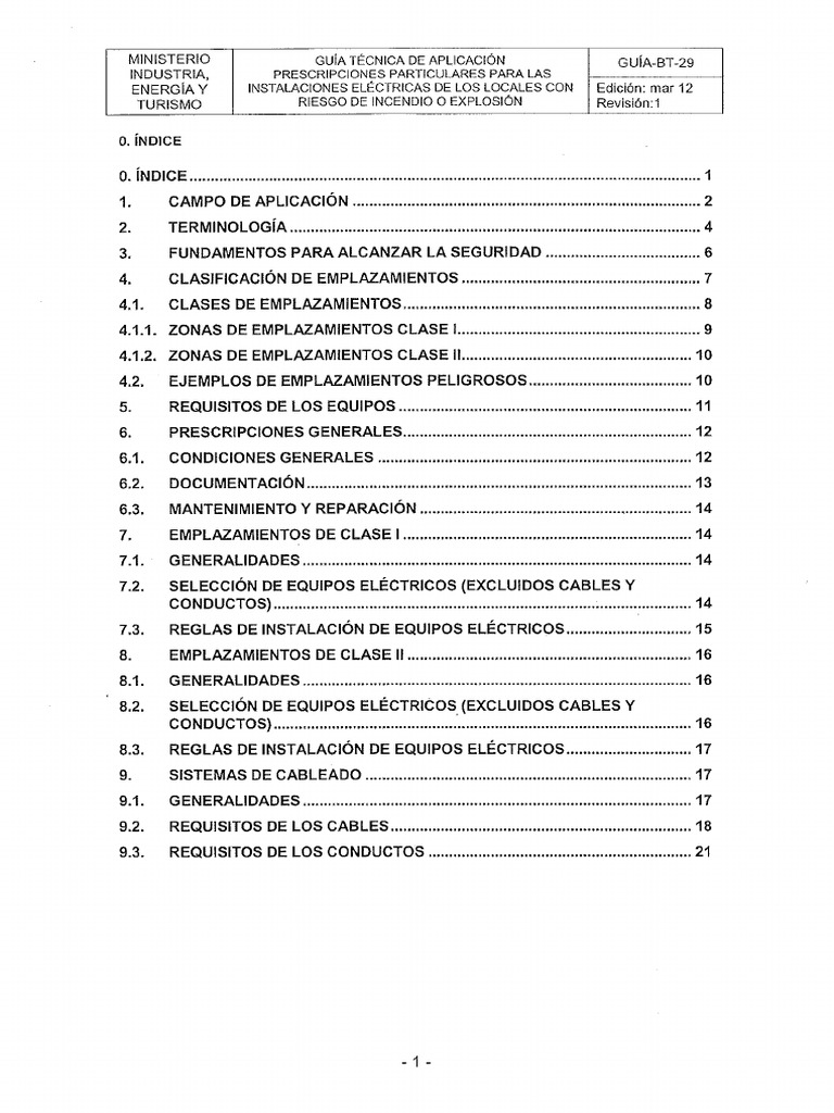 Guia Tecnica BT 29-1 | PDF
