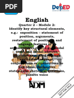 English 10 - Q2 - Module 2 - Identifying The Key Structural Elements of Arguments | PDF ...
