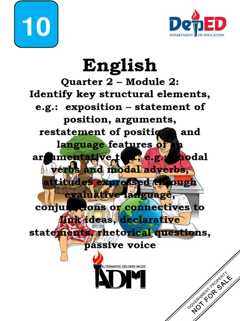 English 10 Quarter 2 Module 2 | PDF | Argument | Verb