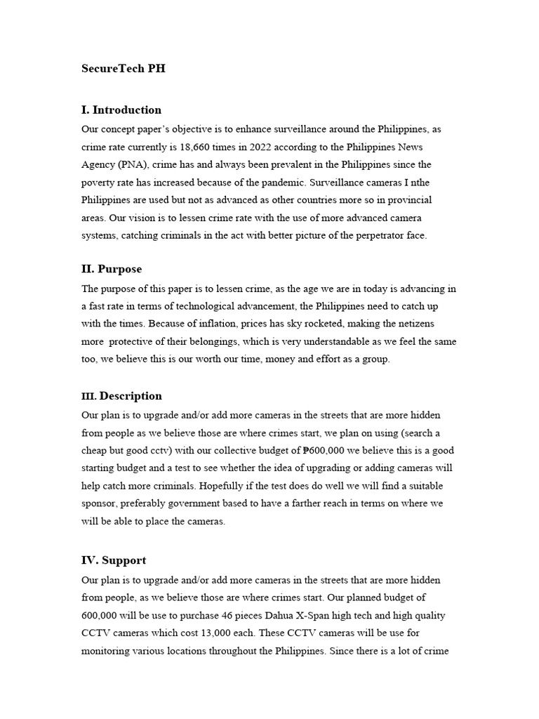 EmpoTech Concept Paper | PDF | Closed Circuit Television | Surveillance