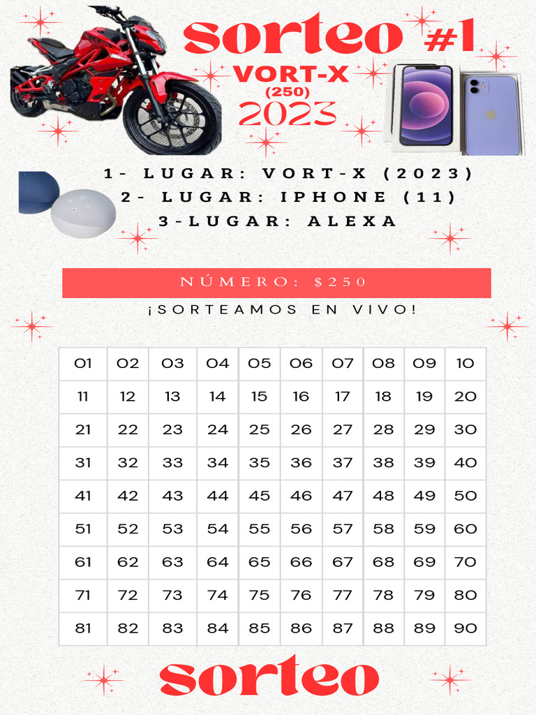 Sorteo #1 Vort-X 250 2023 | PDF