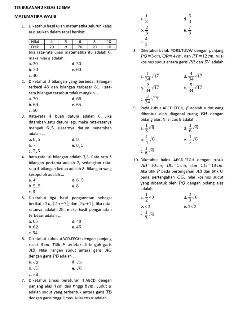 Tb2 Matwmfis 12 Sma | PDF